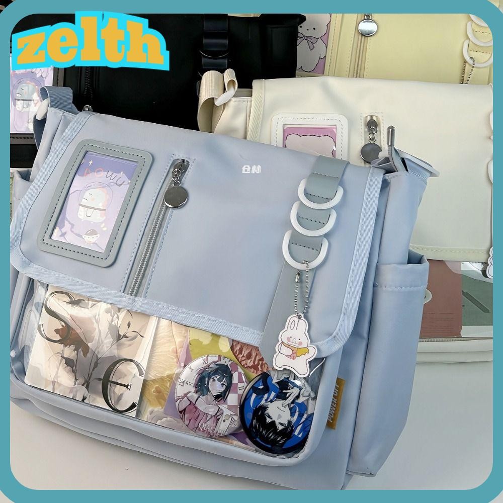 Zelth โปร่งใส Crossbody กระเป๋า,ญี่ปุ่นน้ําหนักเบา JK Ita กระเป๋า, 2024 Y2K DIY แผ่นจอแสดงผลกัน ...