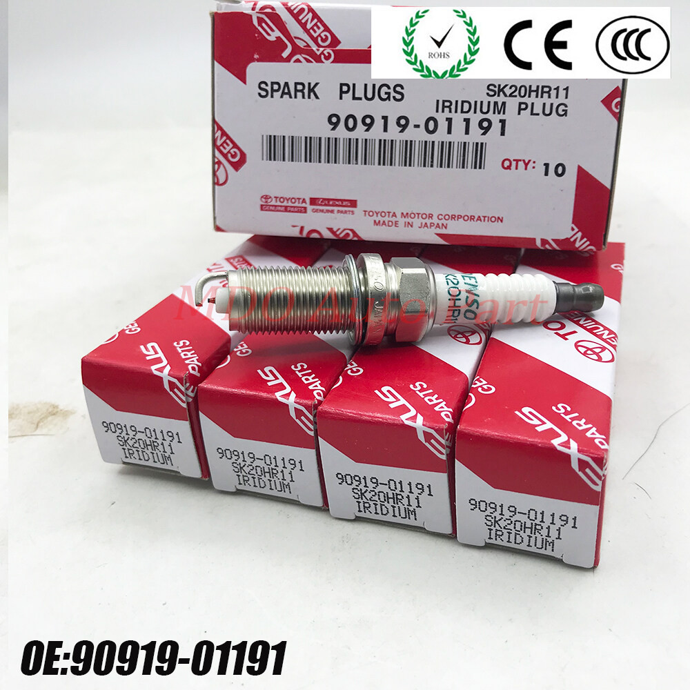 Original 4PCS 90919-01191 SK20HR11 Iridium Spark Plug สําหรับ Toyota ...