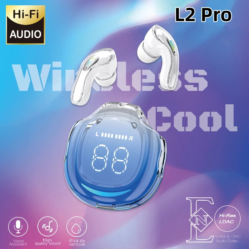 L2 Pro หูฟัง TWS หูฟังไร้สายบลูทูธกีฬาหูฟังลดเสียงรบกวนพร้อมไมโครโฟน ...