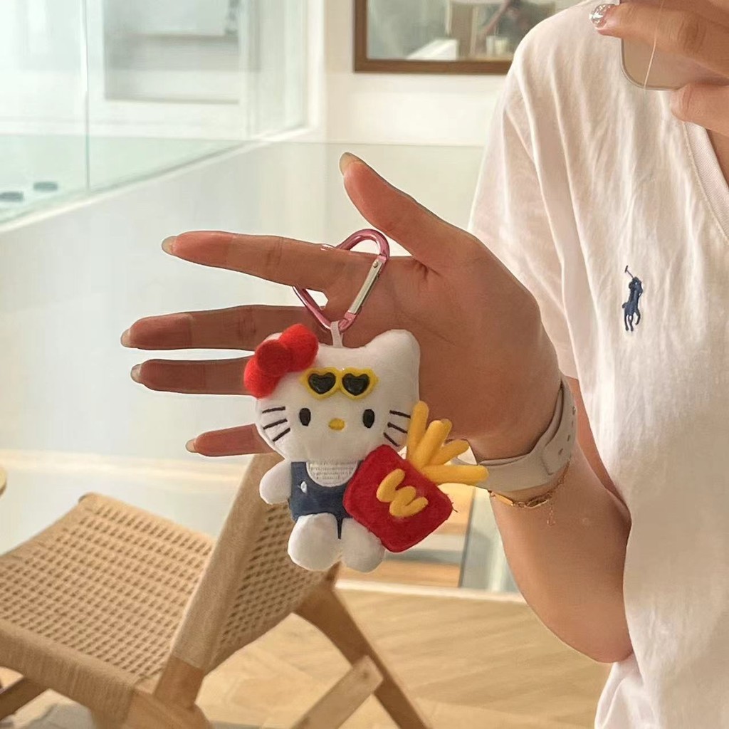 Mcdonald French Fries Kitty Pendant Creative Niche Hello Kitty พวงกุญแจ ...