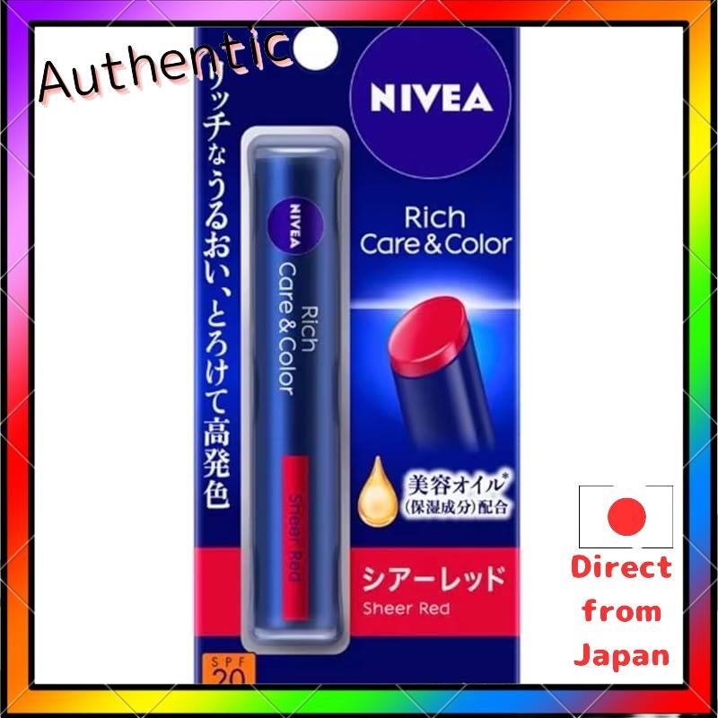 Nivea Rich Care & Color Lip Sheer Red [Lip & Gloss SPF20/PA++] | Shopee ...