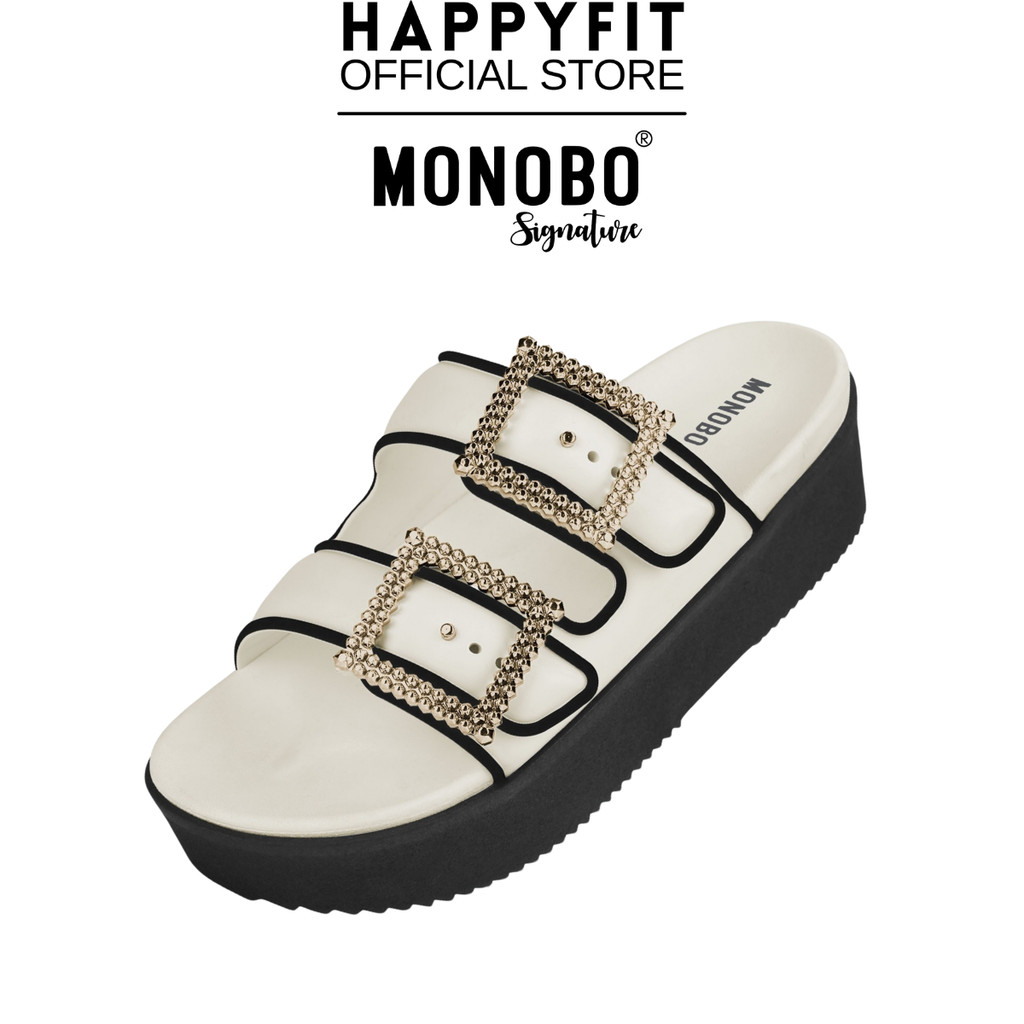 Monobo BOVY 2 ผู้หญิง Wedges รองเท้าแตะแพลตฟอร์ม Wedges Kasut Tinggi ...