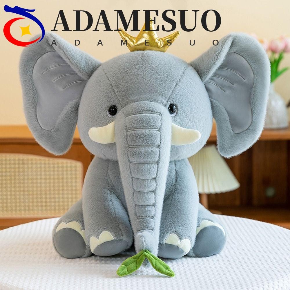 ADAMESUO Crown ช้างตุ๊กตาตุ๊กตา, Creative น่ารักการ์ตูนช้าง Plushie, ของขวัญเด็กตุ๊กตาการ์ตูน ...