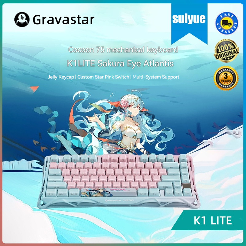 YestonXGravastar Co branded Cocoon Breaking 75 Wireless Gaming Esports ...