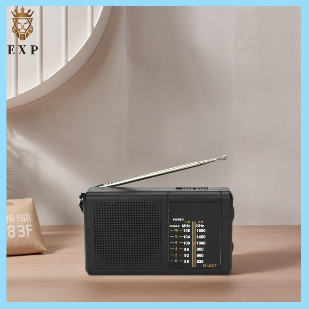 [explosion1.th] วิทยุ AM/FM เสาอากาศแบบยืดไสลด์ วิทยุขนาดเล็ก พร้อมไฟแสดงสถานะ LED สําหรับในร่ม ...