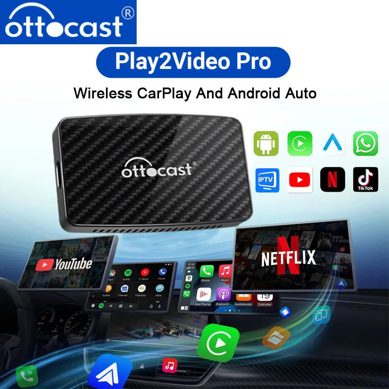 อะแดปเตอร์ไร้สาย Carplay Android Auto ในตัว - Youtube / netflix / tik ...