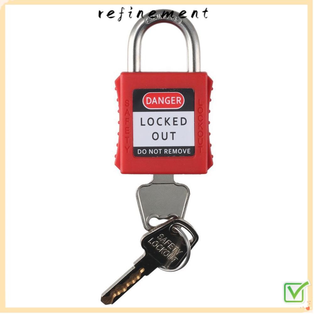 REFINEMENT Red Loto Locks, 2 คีย์ต่อล็อค Red Lockout Tagout ล็อคสแตนเลส ...
