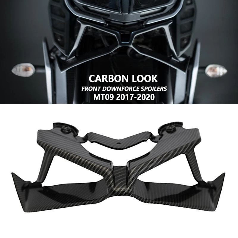 GF For Yamaha MT09 Carbon Downforce Naked Frontal Spoilers Winglet ...