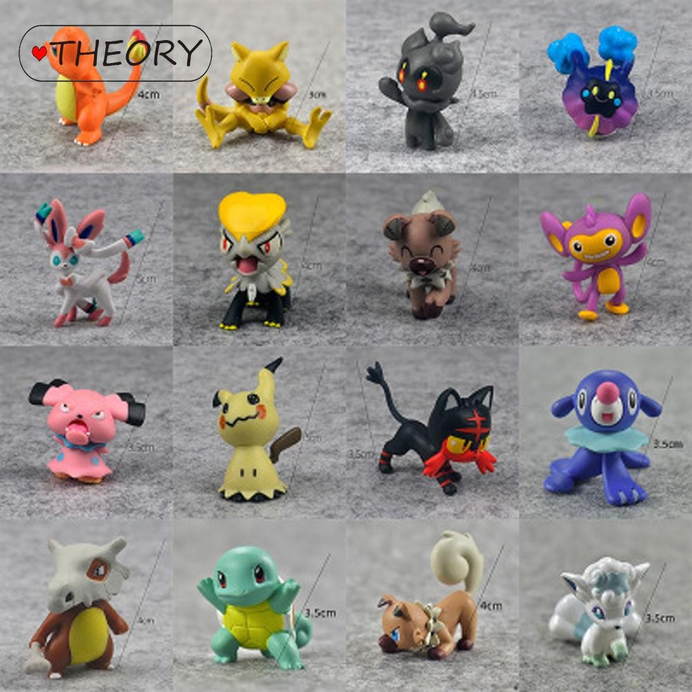 THEORY Pikachu ตัวเลข Litten คอลเลกชันตัวเลขตุ๊กตา Charmander Vulpix ...