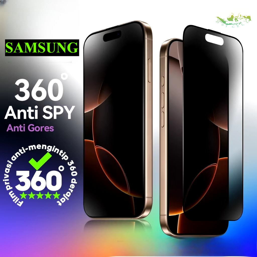 Anti SPY 360 องศาสําหรับกระจกป้องกันรอยขีดข่วน Samsung A02 A02 CORE ...