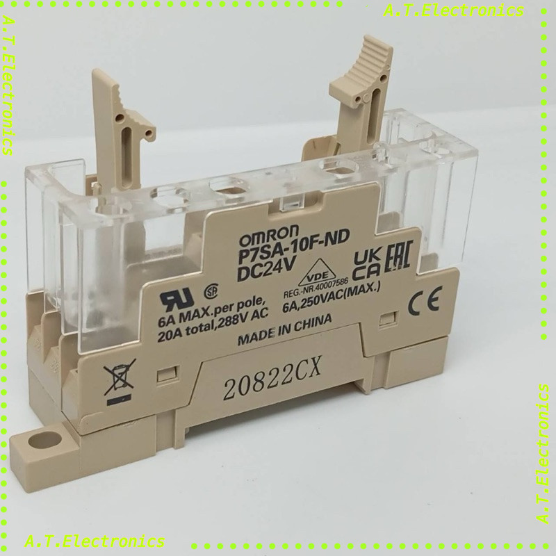 พร้อมส่ง! P7SA-10F-ND DC24 Omron Relay Socket for use with G7SA G7SA-3A1B 24V Series 10 Pin, DIN ...