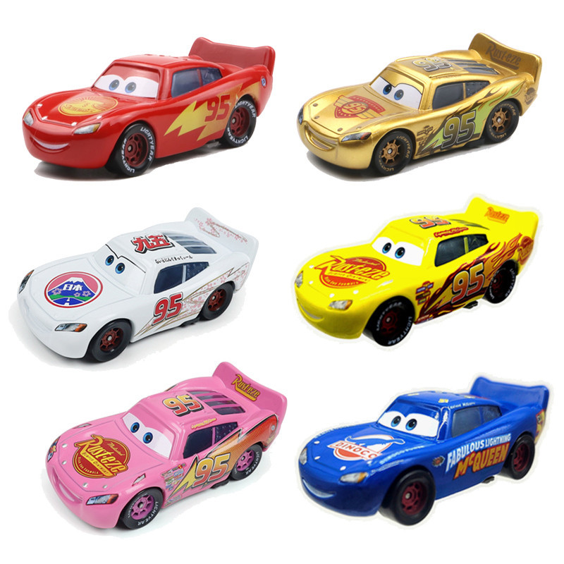 Pixar Cars Japanese Cherry Travel Golden Lightning McQueen 1:55 รถเหล็ก ...