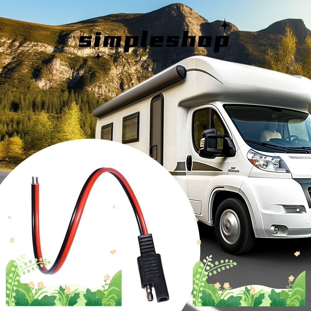 Simple SAE สายไฟรถยนต์, 18AWG 30 ซม. SAE Connector Cable, 2 Pin 10A ...