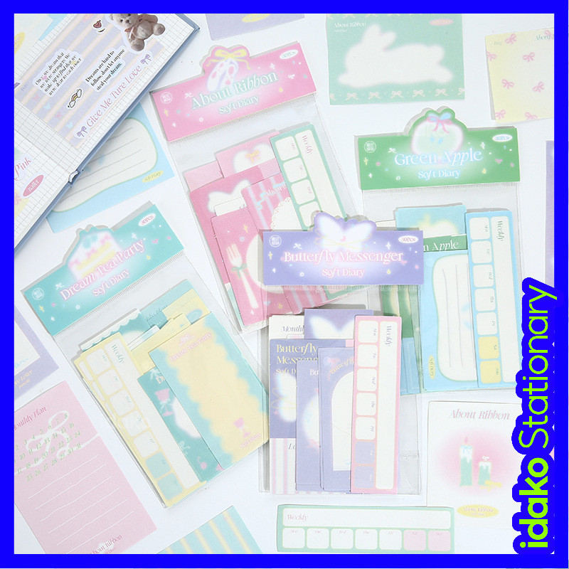 Idako [Soft Diary Series] 30 ชิ้น Blurry กระดาษโน้ตน่ารักสไตล์เกาหลี ...