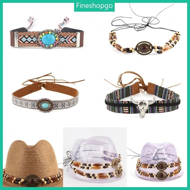 Fine DIY หมวกคาวบอยหมวก Western หมวกหมวกเข็มขัดเม็กซิกันหมวก Western ลูกปัด Hatband พื้นเมือง ...
