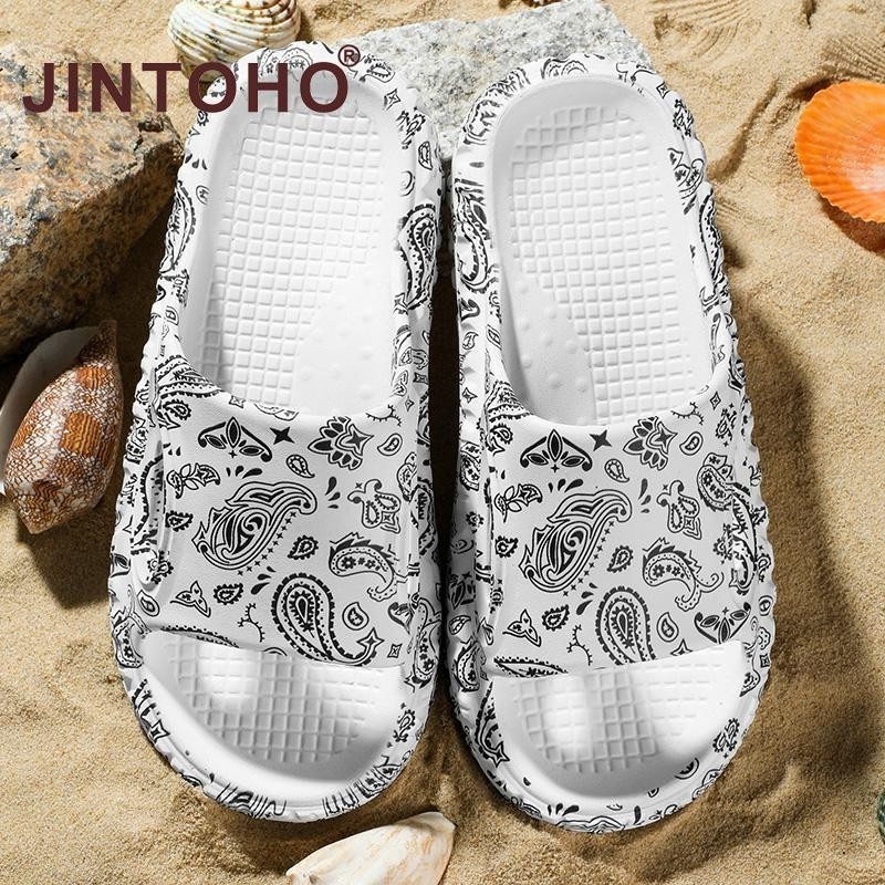 Jintoho ฤดูร้อนผู้ชายรองเท้าแตะ Unisex สวมใส่กลางแจ้ง EVA ลื่น ...