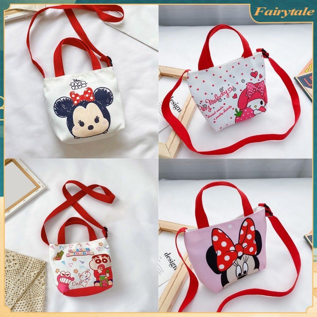 Disney Mickey และ Minne กระเป๋าLotso Crayon Shin Chanกระเป๋าถือกระเป๋า ...