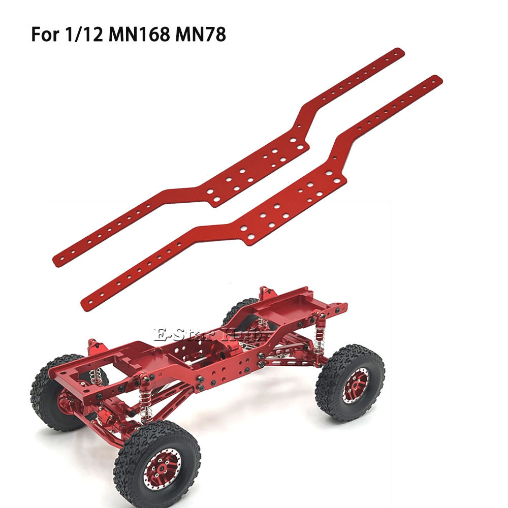 RC รถหลักคานสำหรับ1/12 MN168 MN78 Op อุปกรณ์โลหะอัพเกรดชิ้นส่วนชุด RC ...
