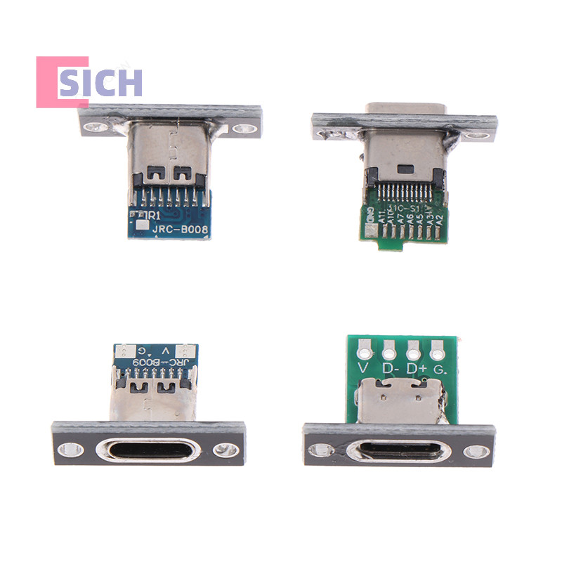 [Sich] พอร์ตชาร์จ USB Type C Socket Connector 2Pin 2P 4P แถบกันน้ํา ...