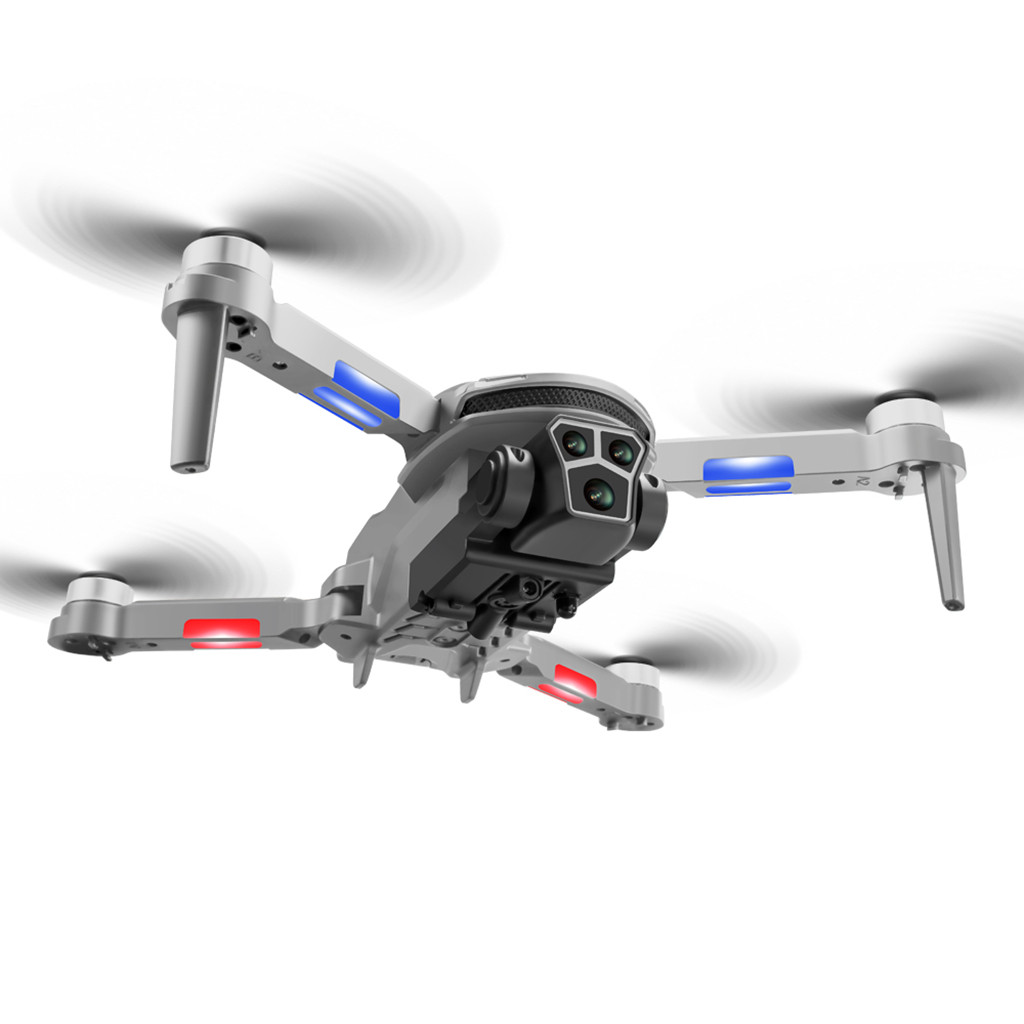 Qwinout V888 2.4G มอเตอร์ไร้แปรงสามกล้องถ่ายภาพทางอากาศพับกระแสเงินสด ...