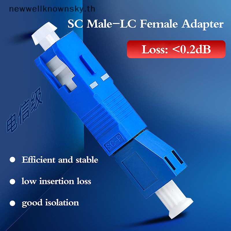 ใหม่ SC Male To LC Female Single Mode Fiber Optic Hybrid Optical Adaptor Converter SKY | Shopee ...