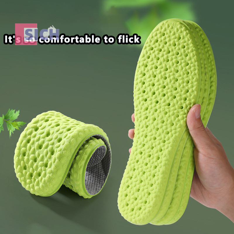 [Sich] Shock Absorption สบาย Breathable Deodorant Insole Arch Support Latex Soft ดูดซับเหงื่อ ...