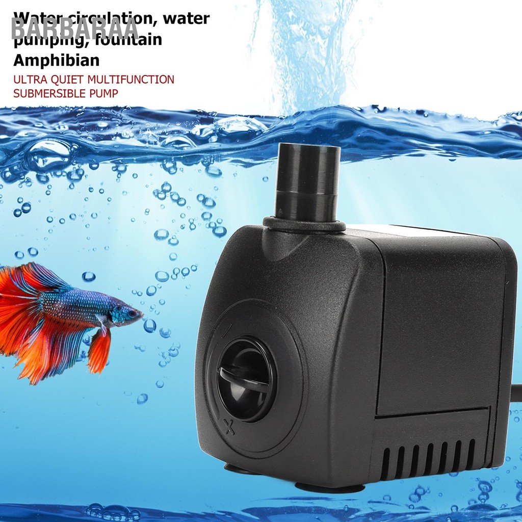 Barbaraa Aquarium Submersible PUMP เงียบ 3.6ft ยกสูงน้ำพุปั๊มสำหรับ ...
