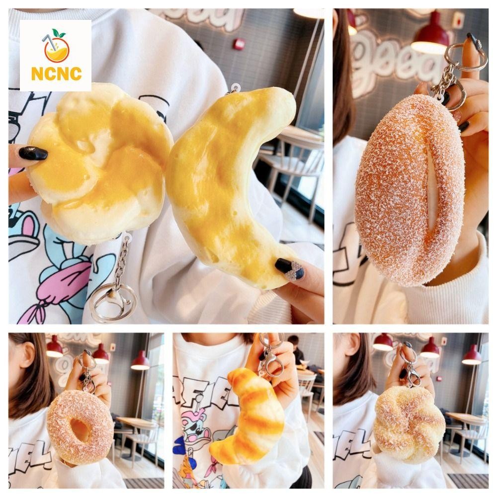 Ncnc จําลองพวงกุญแจขนมปัง,บีบขนมปังเนยรุ่นขนมปังของเล่นอยู่ไม่สุข ...