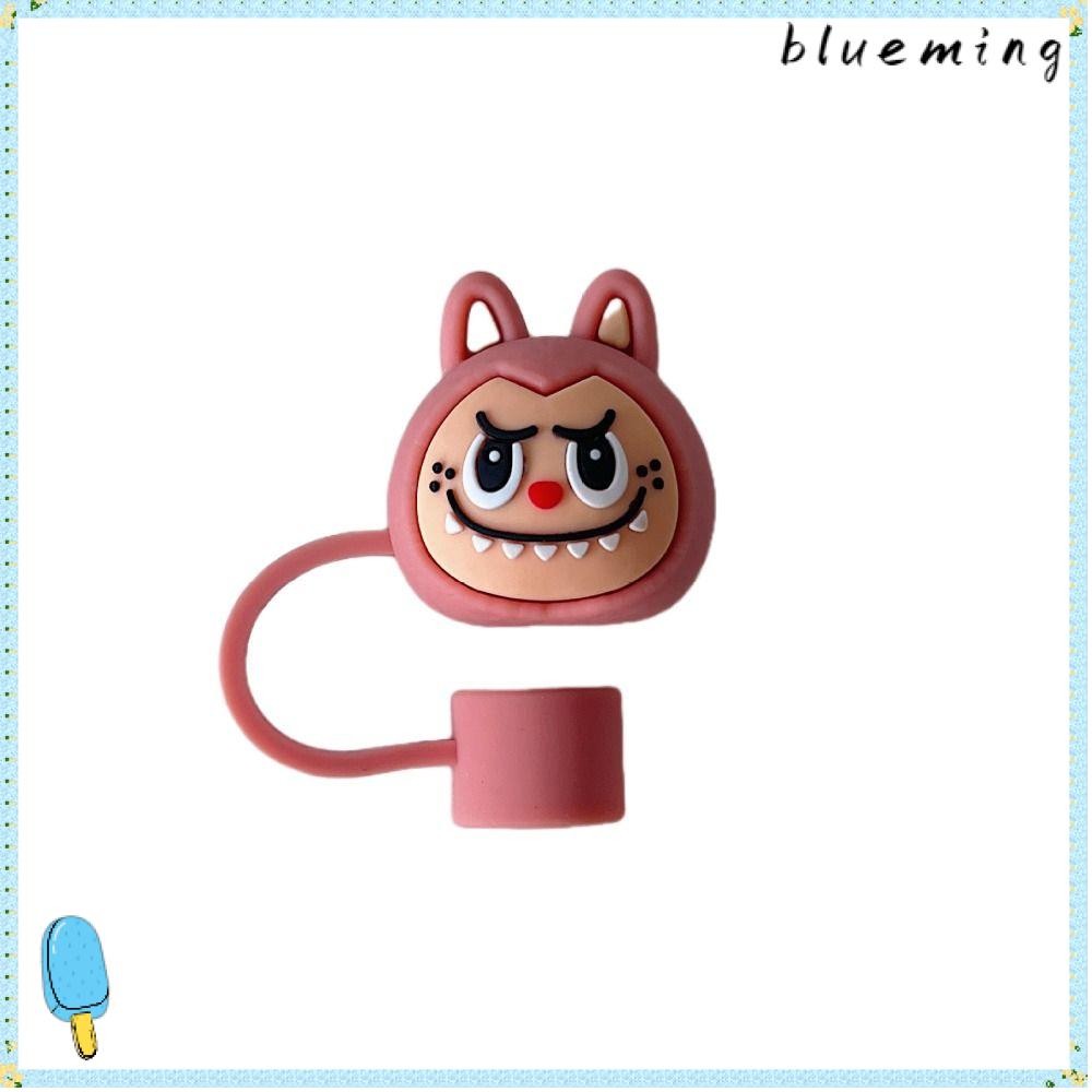 Blueming2 1/4 ชิ้น Labubu Straw Covers Cap, น่ารัก 10 มม., Labubu ...