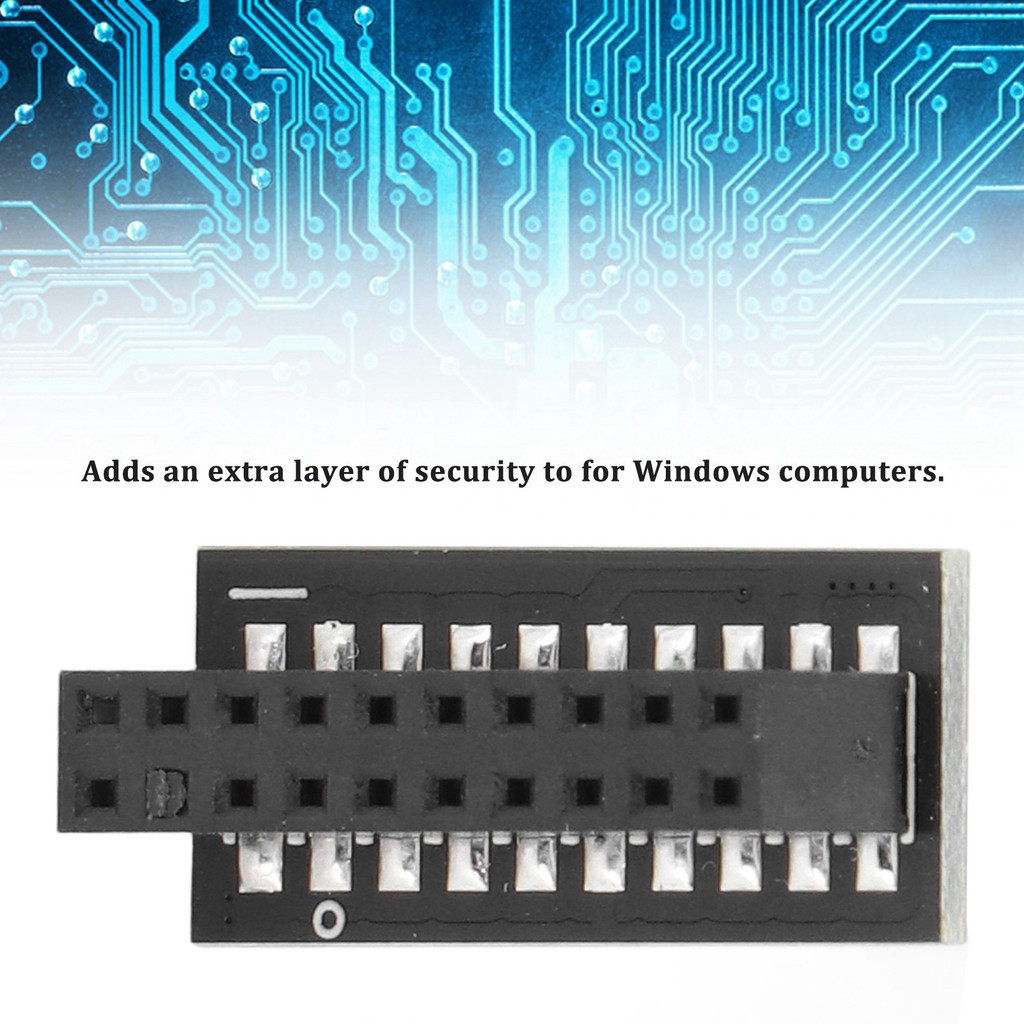 Tool TPM 2.0 โมดูล LPC อินเทอร์เฟซ 20Pin รีโมทการ์ดการเข้ารหัสความ ...