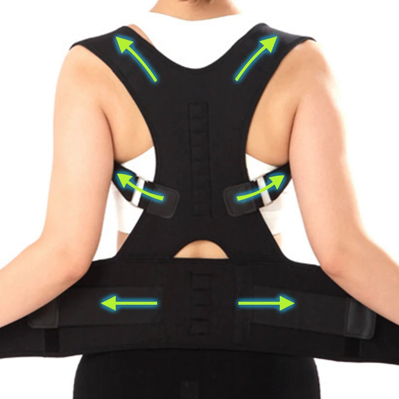 Back Brace Posture Corrector Lumbar Straightener Waist Coluna Postura ...