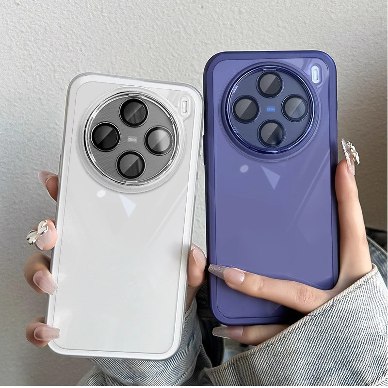 สําหรับ Vivo X200 / X200 Pro / X200 Pro mini Matte Case ซิลิโคนใสกล้อง ...