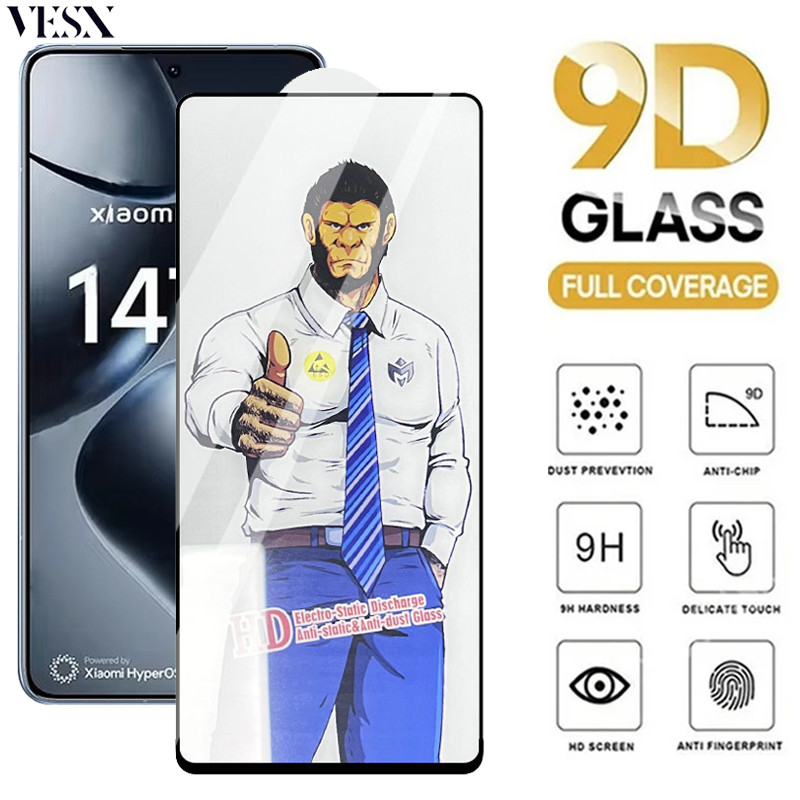 กอริลลากระจกนิรภัยป้องกันแสงสีฟ้าสำหรับ Xiaomi Mi 14T 13T 12T 11T 10T POCO X7 X6 Neo X5 X4 X3 ...