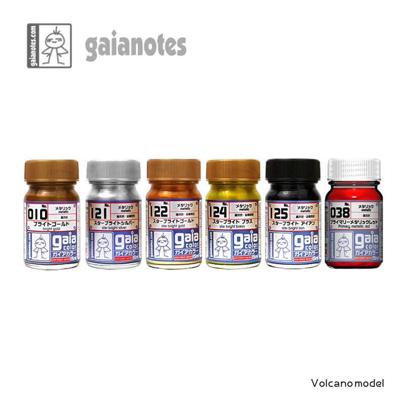 Gaianotes Gaia Color 121-126 Metallic Color Lacquer Paint | Shopee Thailand