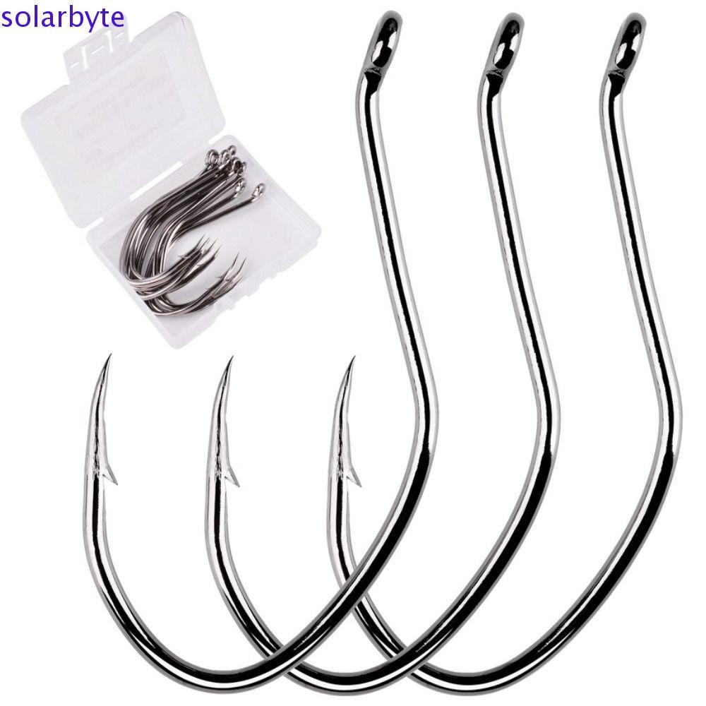 SOLARBYTE ตะขอตกปลา Fly ออกแบบคมกริบ พร้อมชุดตะขอเหล็กคาร์บอน สำหรับปลาน้ำจืด Mustad Jigbait ...