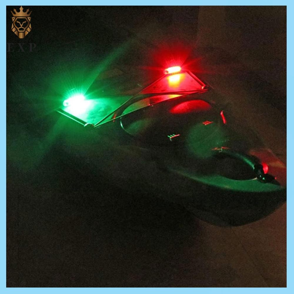 [explosion1.th] ไฟนําทางเรือ LED ชาร์จ USB โคมไฟสัญญาณแล่นเรือใบไฟเตือนเรือยอชท์ทางทะเลสําหรับ ...