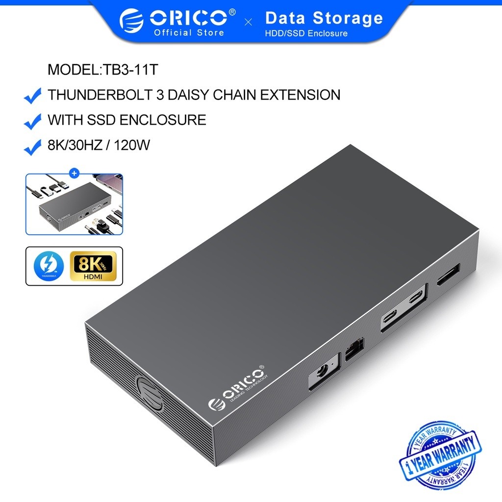 ORICO Thunderbolt 3 Dock USB C Docking Station 15 in 1 Docking Station ...