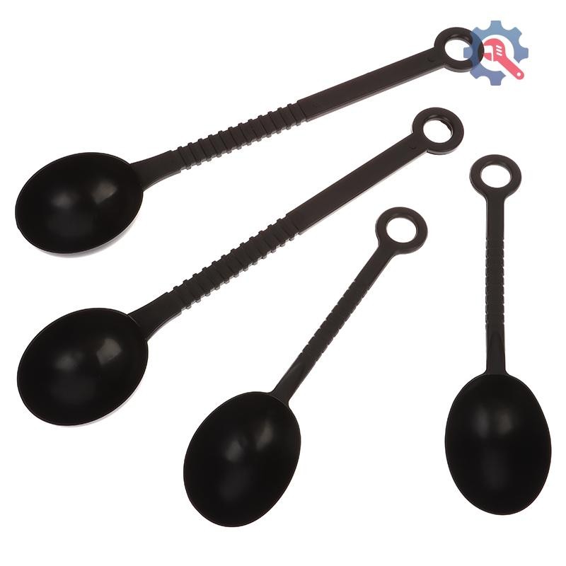 [GEX] 10 ชิ้นพลาสติกด้ามยาวช้อนตวงตักนมผงนมชาผง Scooper เบเกอรี่กาแฟนมชาวัดเครื่องมืออบ [TH ...