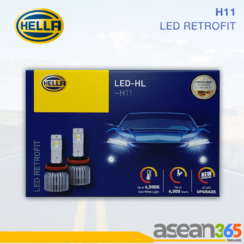 HELLA หลอดไฟรถยนต์ H11 RETROFIT LED | เฮลล่า | LED bulbs for cars ...