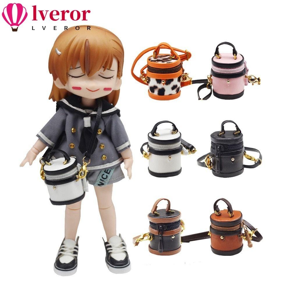 Lveror DIY ตุ๊กตา crossbody กระเป๋า, PU หนังปรับ Labubu กระเป๋าถือ, 6 สี 2.2 ซม. Labubu กระเป๋า ...