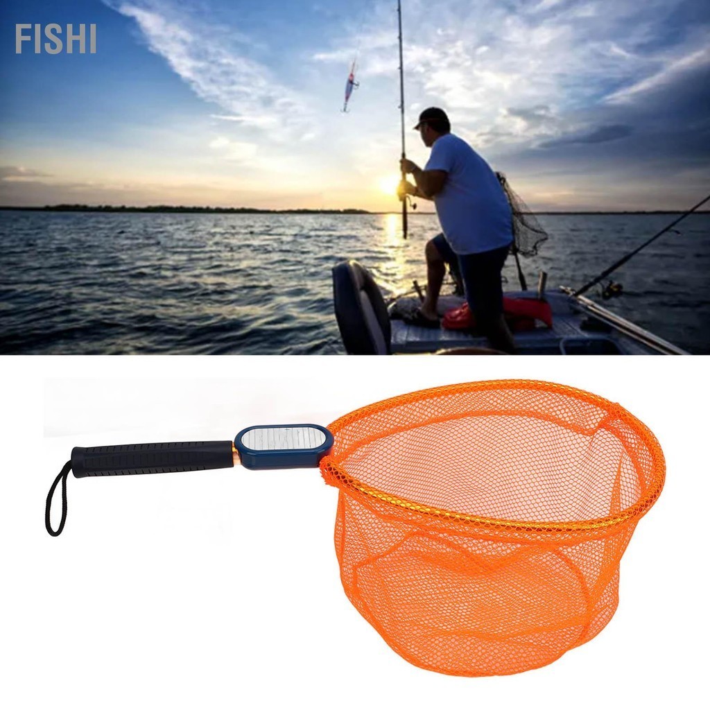 Fishi Fly Fishing Landing Net ความจุขนาดใหญ่ 15-30 กก. กำลังโหลดอุปกรณ์ ...