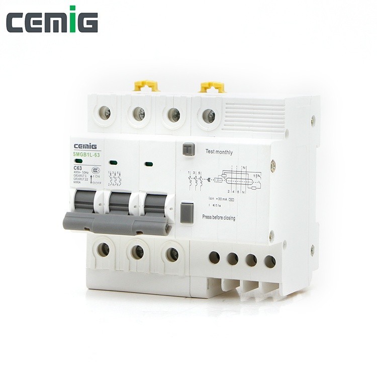 Cemig RCBO Miniature Leakage Circuit Breaker MCB Phase Line Neutral ...