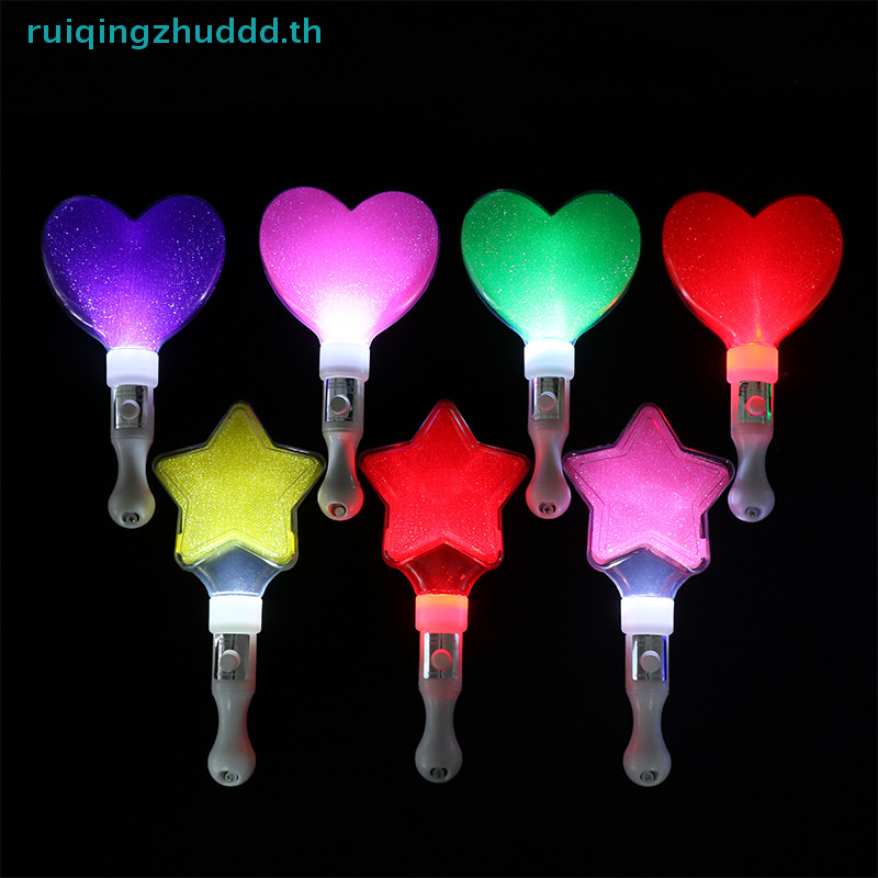 [MZ] Led Glow Stick Heart Star Shape Luminous Concert Cheing Tube Party ...