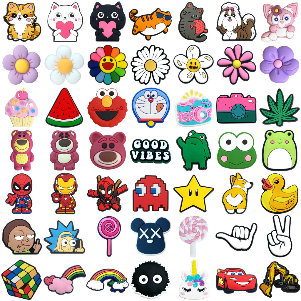 Hot sell Fashion slipper Jibbit for Croc Shoe Charms 49 Style of ...