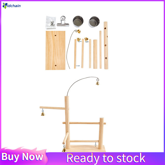 ลดราคา! ไม้ธรรมชาติ Bird Perks Stand Interactive สนามเด็กเล่น Bird ...