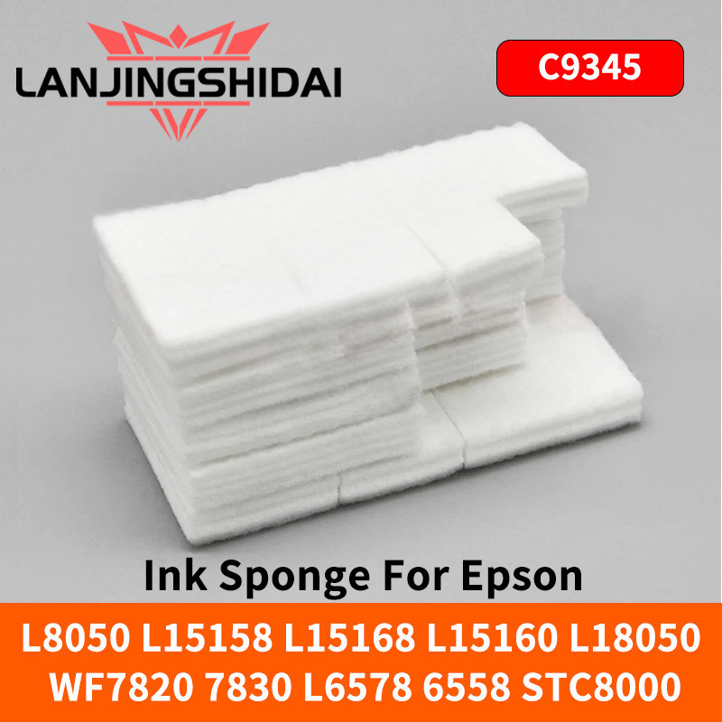 C9345 การบํารุงรักษากล่องหมึก Pad ฟองน้ําสําหรับ EPSON L8050 L15158 L15168 L15160 L18050 WF7820 ...