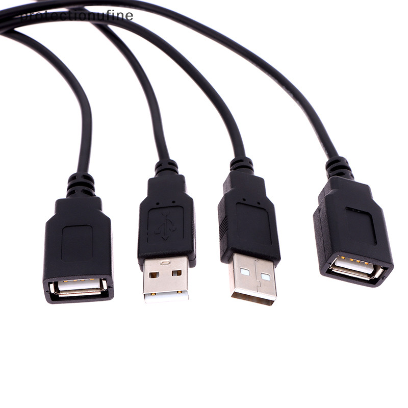 Prne 30 ซม. 1PC สายไฟ 2 ขา USB 2.0 หญิงชาย 4 พินแจ็คชาร์จสายไฟขยาย DIY ...
