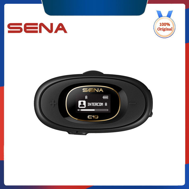 Sena C10 หมวกกันน็อคมอเตอร์ไซค์หูฟังบลูทูธรองรับการสื่อสารด้วย 4 คน | Shopee Thailand