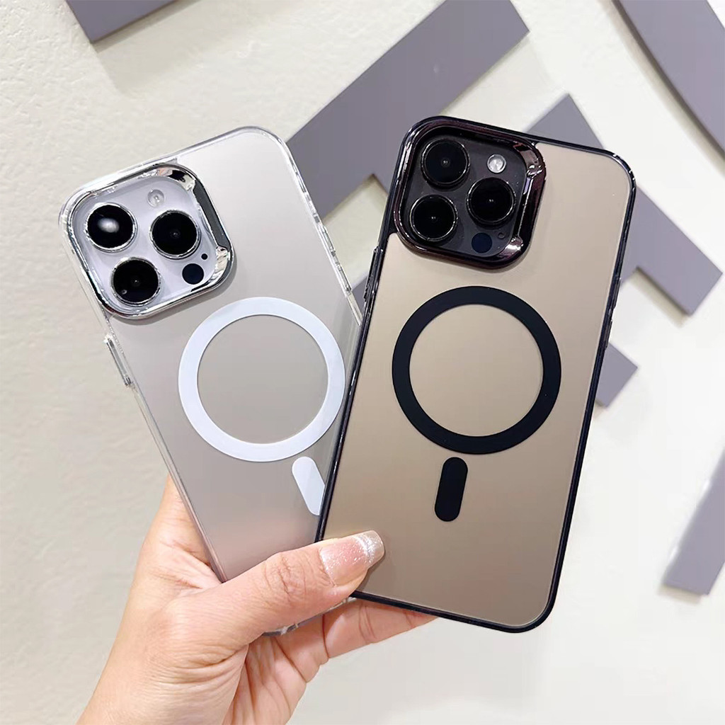 เคส Magnetic Case for iPhone 16 15 Pro Max 14 13 Pro 12 Plus 7 8 X XR ...