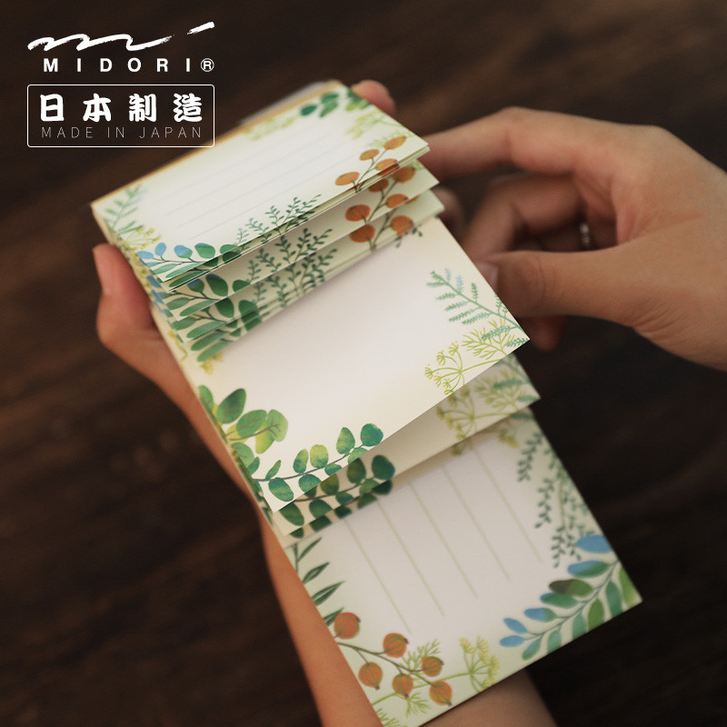 ญี่ปุ่น midori Notepad Non-Sticky ins Creative Notepad ฉีกขาดได้ขนาด ...